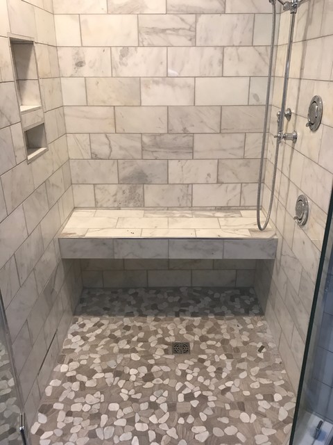 Marble Steam Shower - Méditerranéen - Salle de Bain - Atlanta - par ...