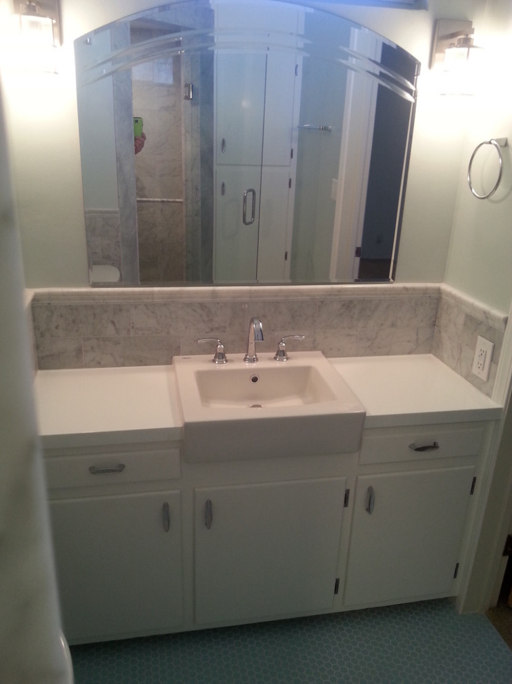 Marble Tile Shower - Full Bathroom Remodel - Traditional - Bathroom ...