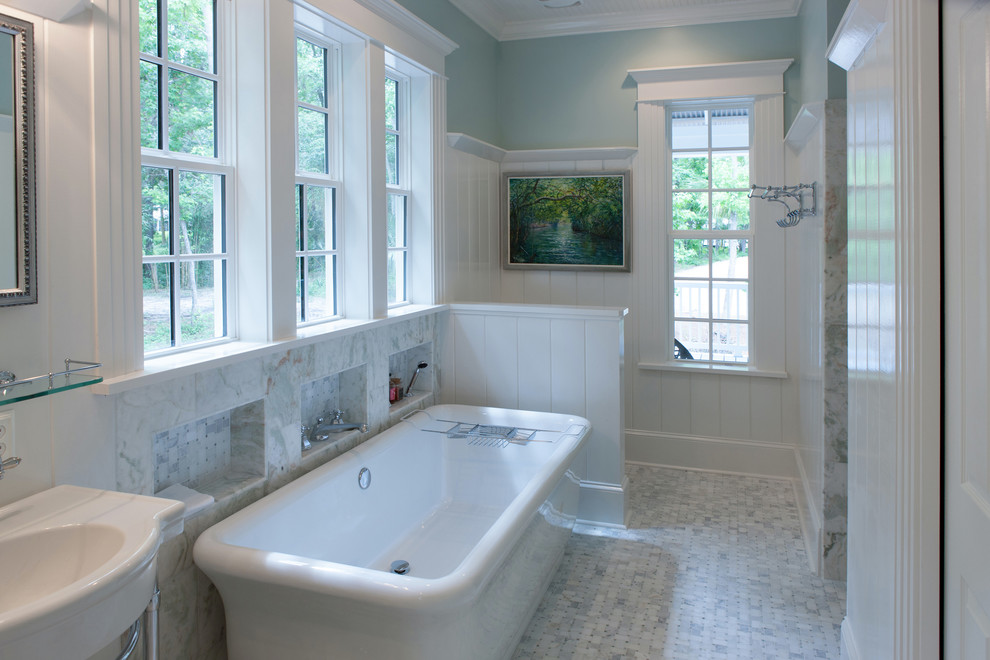 Master bath - Traditional - Bathroom - Miami - by The Sustainable ...