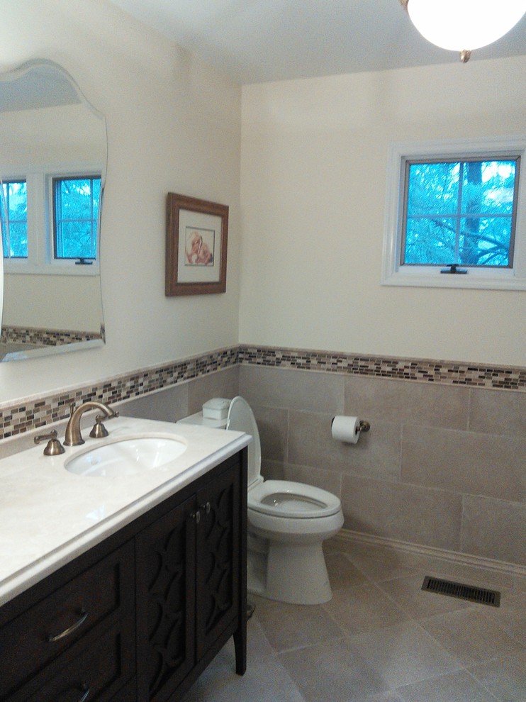 Master Bath Vanity and Wall Tile Detail - Modern - Bathroom - New York ...