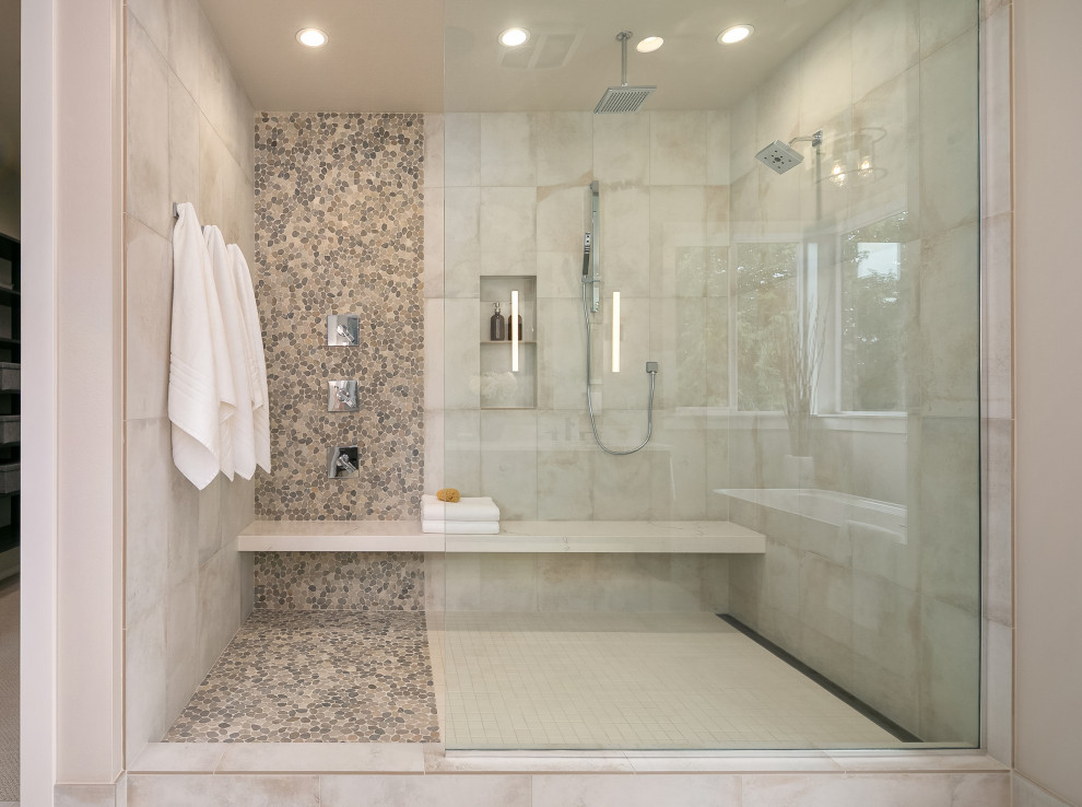 Master Bath Walk-in Shower - Contemporary - Bathroom - Seattle - by ...