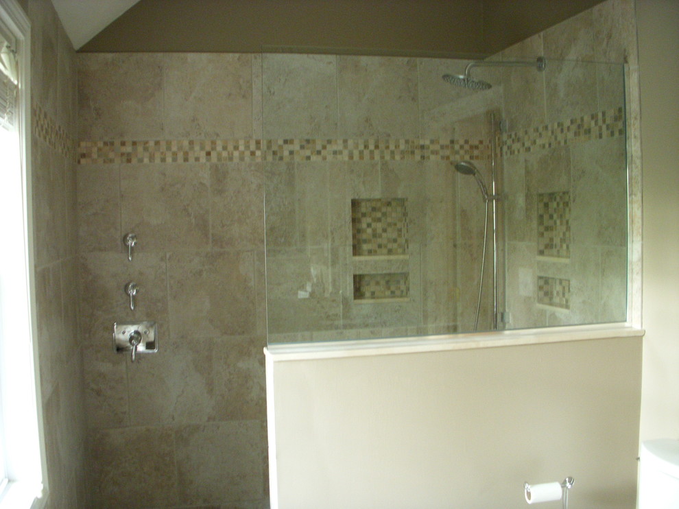 Master Bath with walk-in shower - Traditional - Bathroom - Boston | Houzz