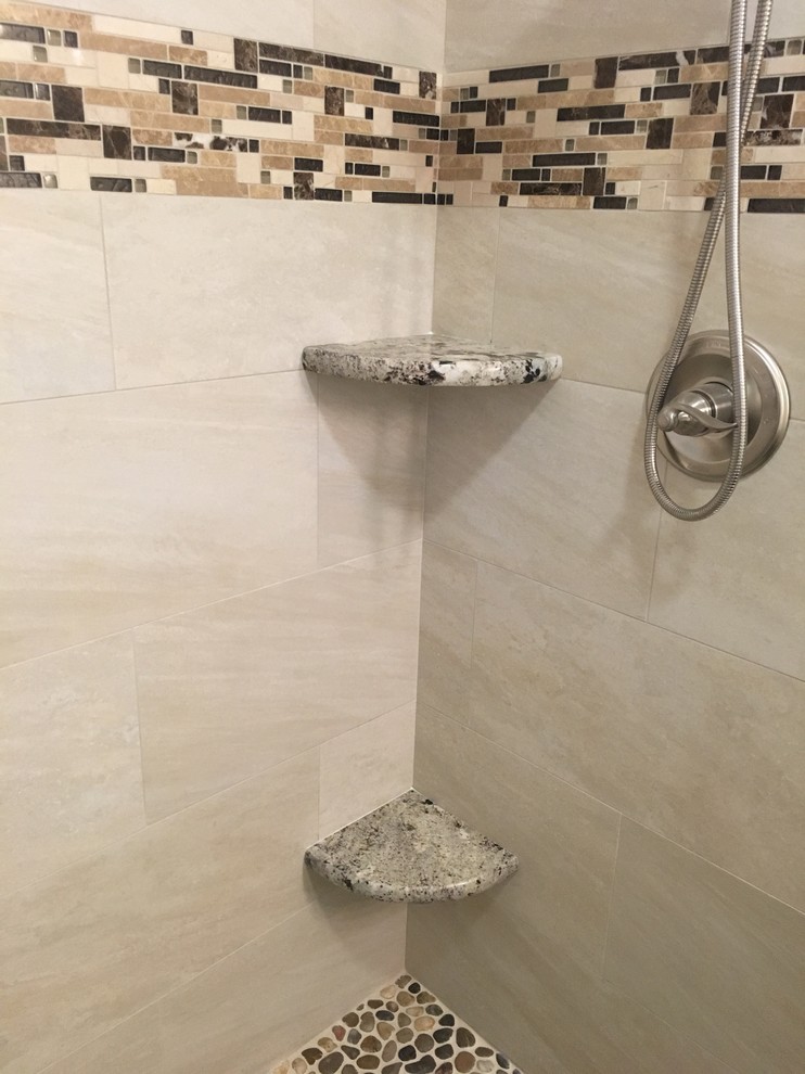 MASTER BATHROOM - Complete Remodel 12 x 24 Tile, Vanity, Alaska White ...