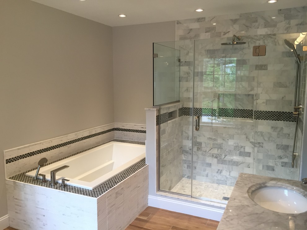 Master Bathroom Redesign in Essex CT - Contemporary - Bathroom - New ...