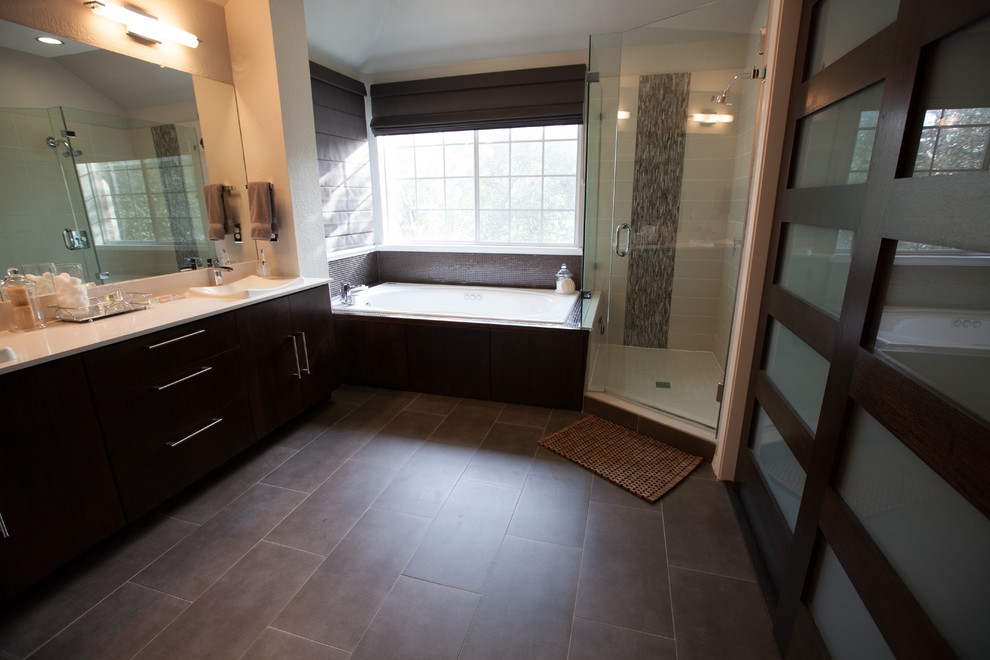 Master Bathroom Remodel with Contemporary Style - Contemporain - Salle ...