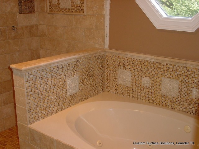 Master Bathroom - Travertine Tile Shower, Tub, Floor - Traditional ...