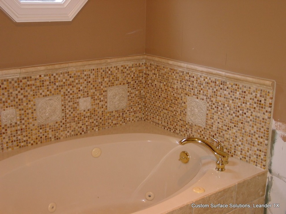 Master Bathroom - Travertine Tile Shower, Tub, Floor - Traditional ...