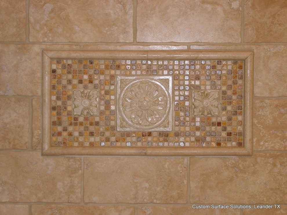 Master Bathroom - Travertine Tile Shower, Tub, Floor - Traditional ...