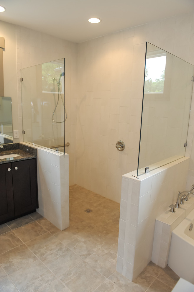 Master Bathroom Zero-Entry Shower - Modern - Bathroom - Atlanta - by J ...
