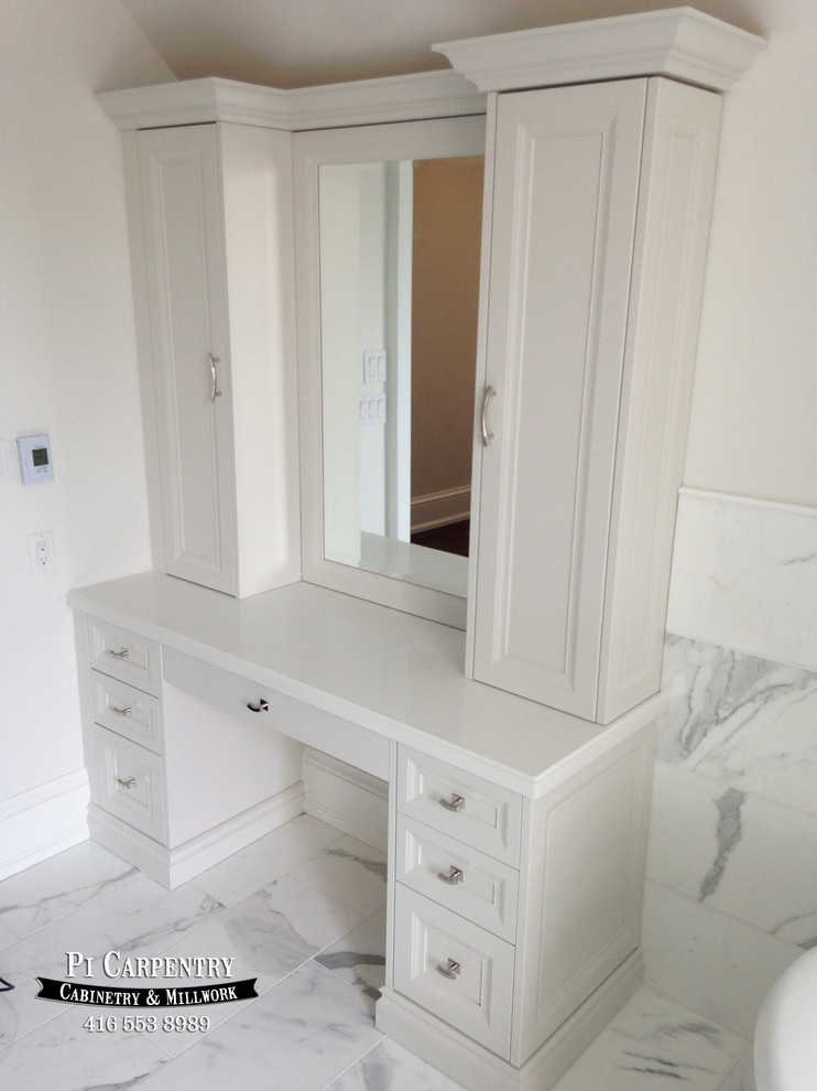 Master Dressing Table - Modern - Bathroom - Toronto - by Pi Carpentry ...