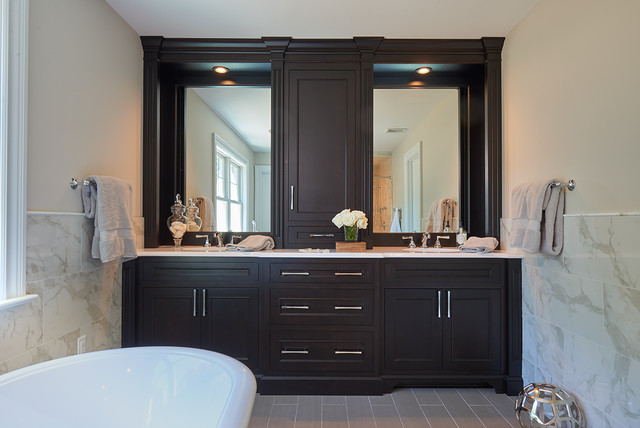 Master Vanity in Wyckoff. - Transitional - Bathroom - New York - by ...
