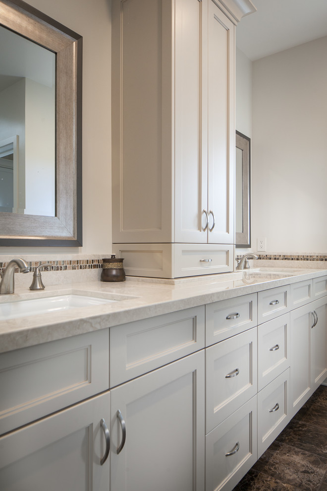 Master with tower, counter top drawer - Traditional - Bathroom - San ...