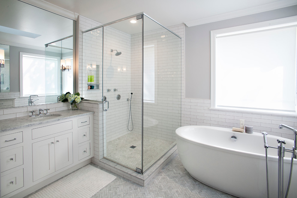 Mater Bath Remodel; for Space and Function - Contemporary - Bathroom ...