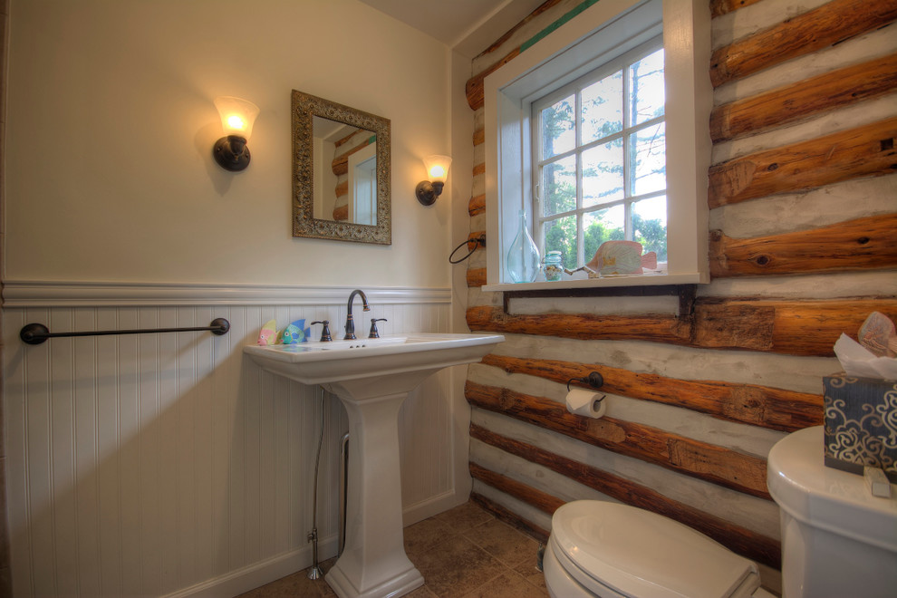 Medford Lakes Log Home - Rustic - Bathroom - Philadelphia - by User | Houzz