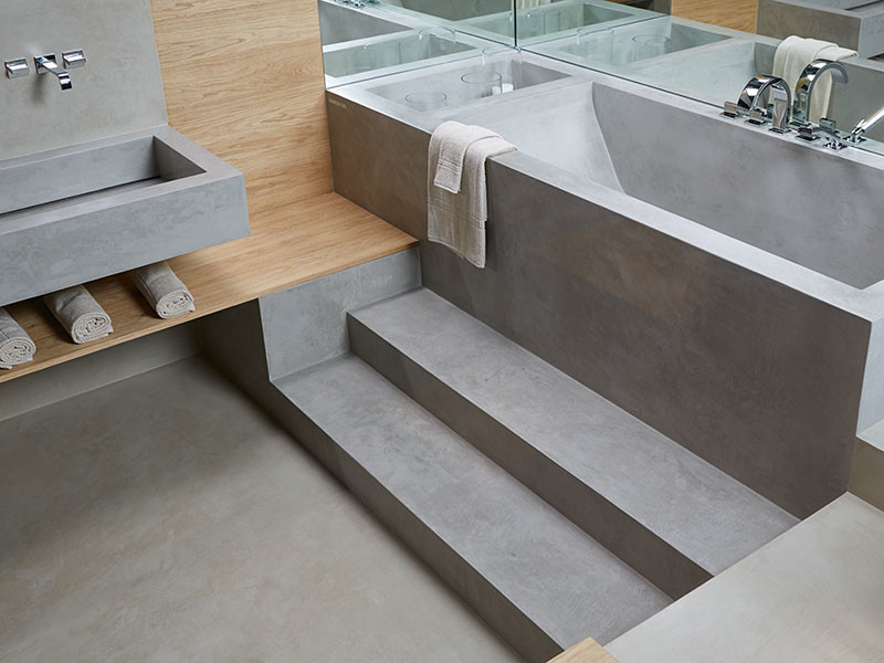 Micro Topping Bathroom - Contemporary - Bathroom - Surrey - by Polished ...