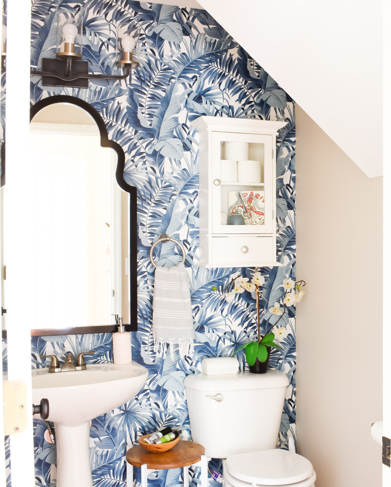 Modern Coastal Powder Room - Beach Style - Bathroom - Nashville - by T ...