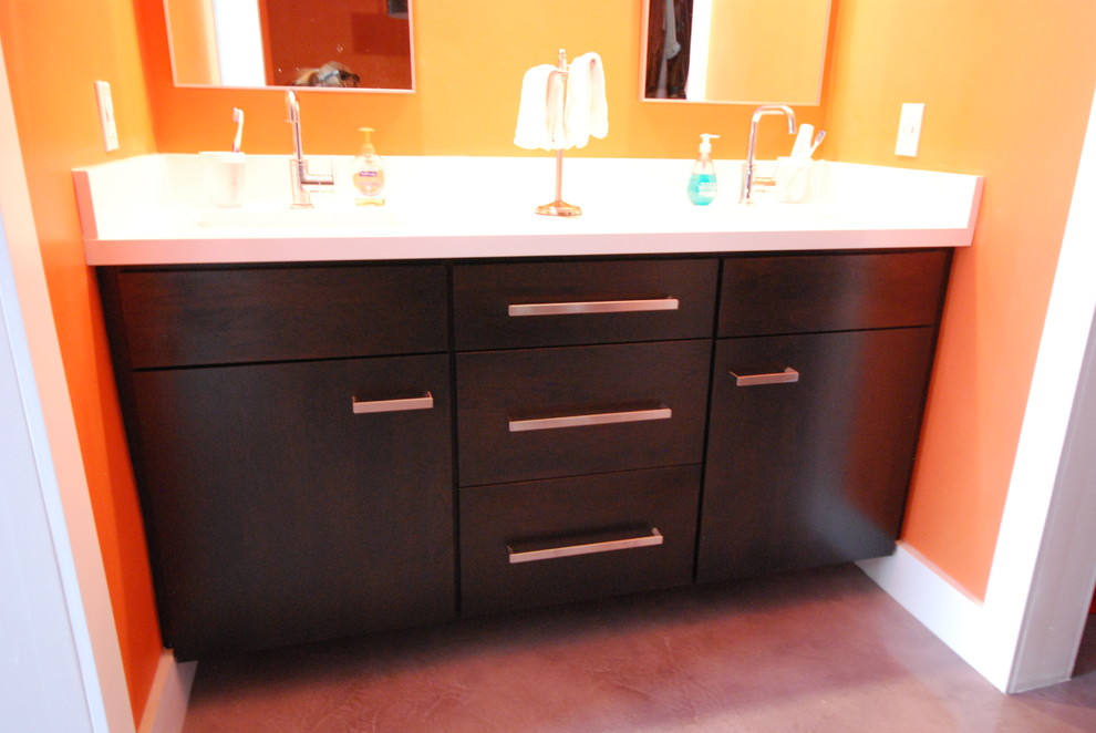 Modern Kitchen with a Splash of Color - Modern - Bathroom - Miami - by ...