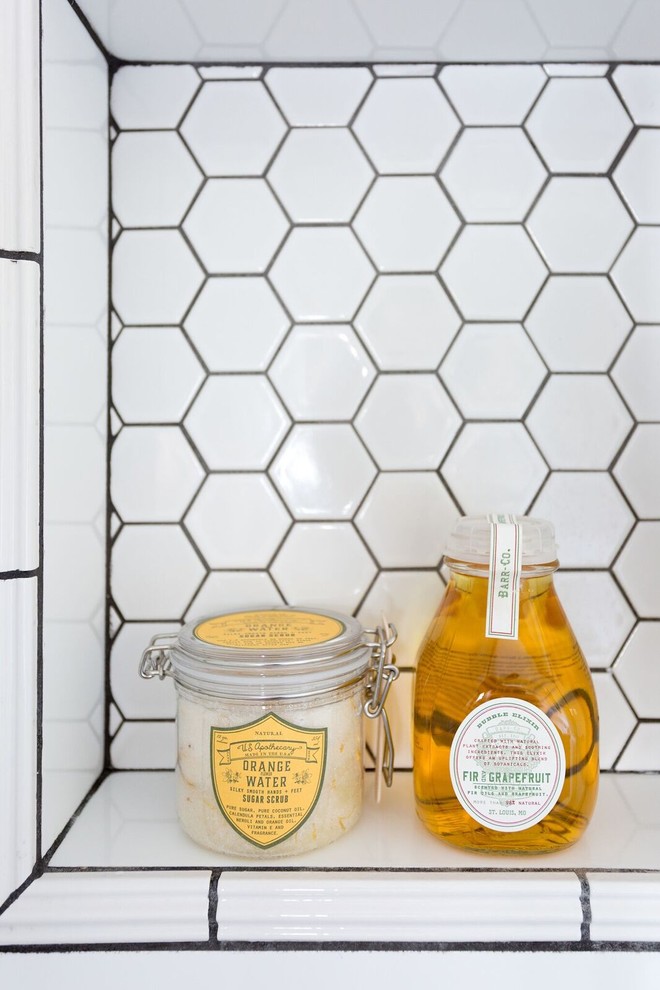 Modern Penny Tile Bathroom - Modern - Bathroom - Los Angeles - by ...