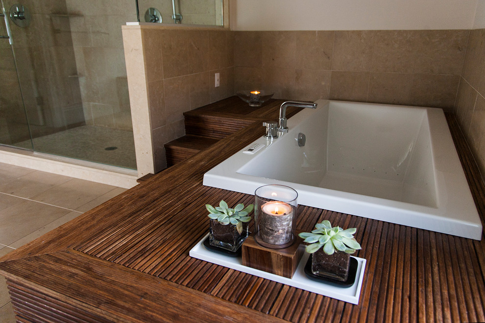 Modern spa-like bathroom - Modern - Bathroom - Boston - by Seagrass and ...