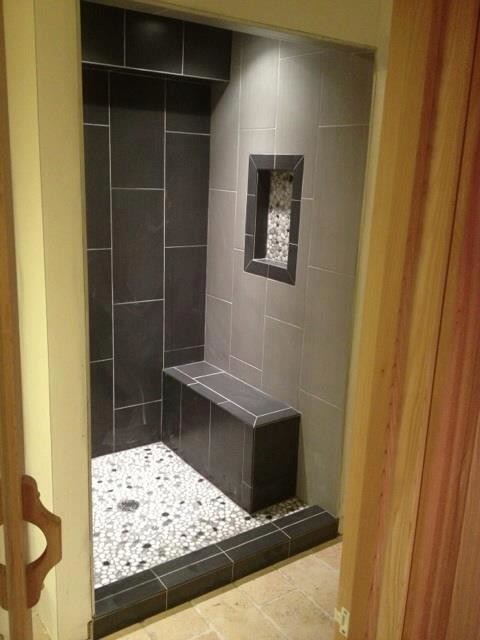 Modern Steam Shower - Contemporary - Bathroom - Detroit - by Troy Tile ...