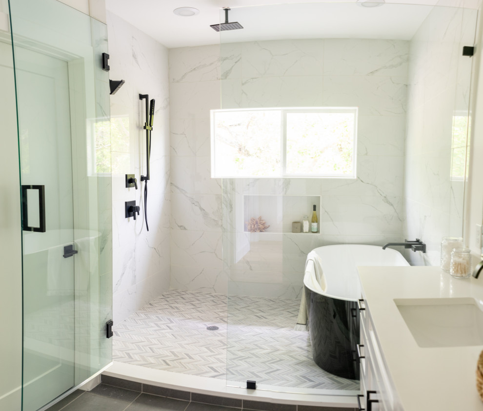 Modern Transitional - Transitional - Bathroom - Austin - by Nuela ...