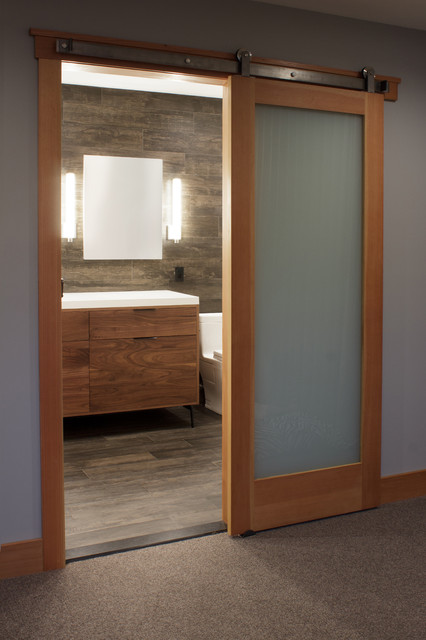 Modern Walnut Vanity - Moderno - Cuarto de baño - Nueva York - de Rylex ...