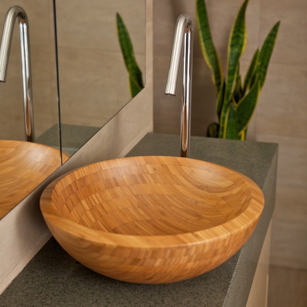 Moku Bamboo Basin - Round - Beach Style - Bathroom - Melbourne - by ...