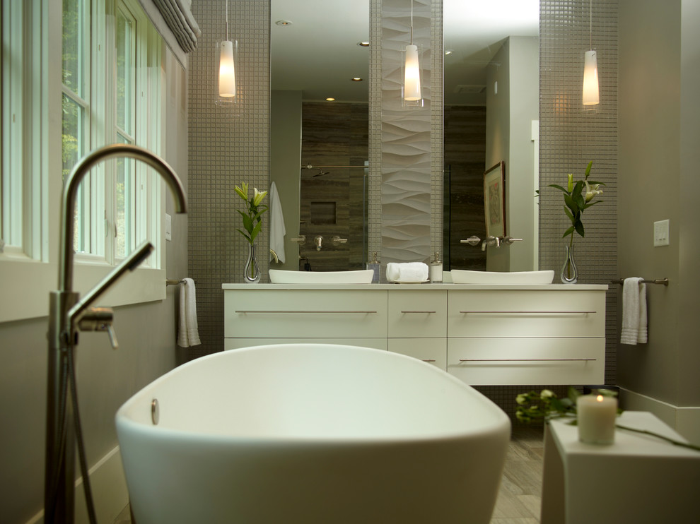 MTI Baths Elise Semi-Recessed lavatory sinks - Contemporary - Bathroom ...