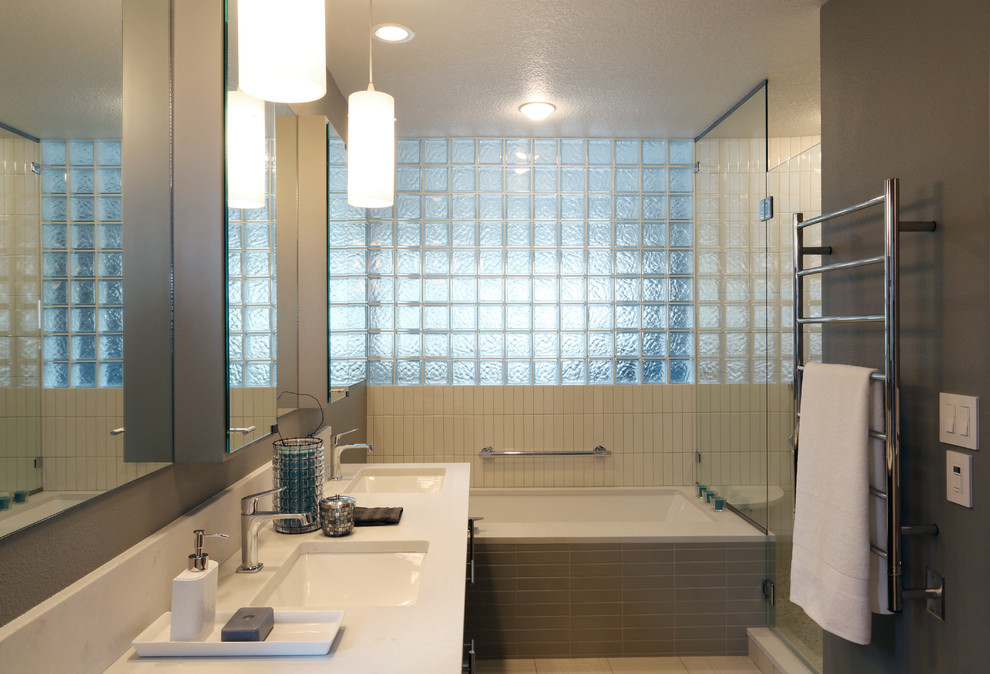 Nancy & Jim's Mid-Century Marvel - Midcentury - Bathroom - Portland ...