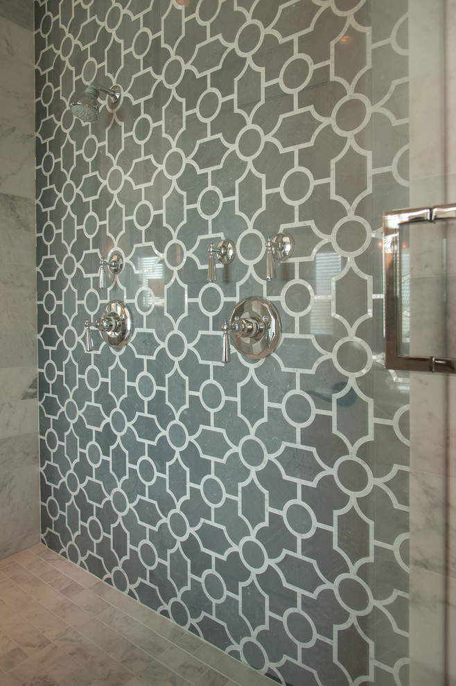 Natural Stone Mosaics & Waterjet Patterns - Contemporary - Bathroom ...