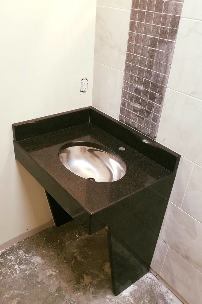 Nebula Phoenix Quartz used for Bathroom Countertop - Contemporary ...