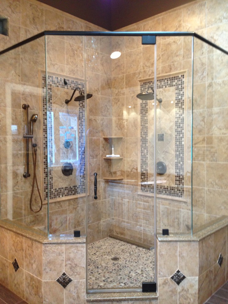 Neo Angle Custom Showerdoor - Traditional - Bathroom - New York - by ...