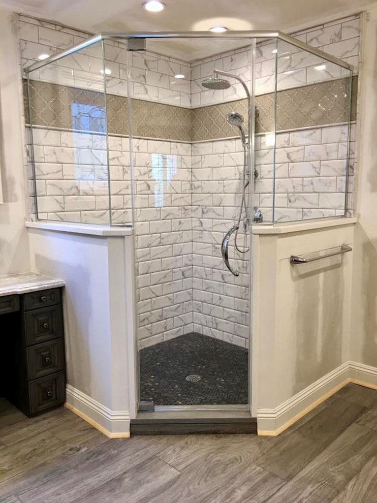 Neo Angle Showers Bathroom New York By Lighthouse Shower Doors