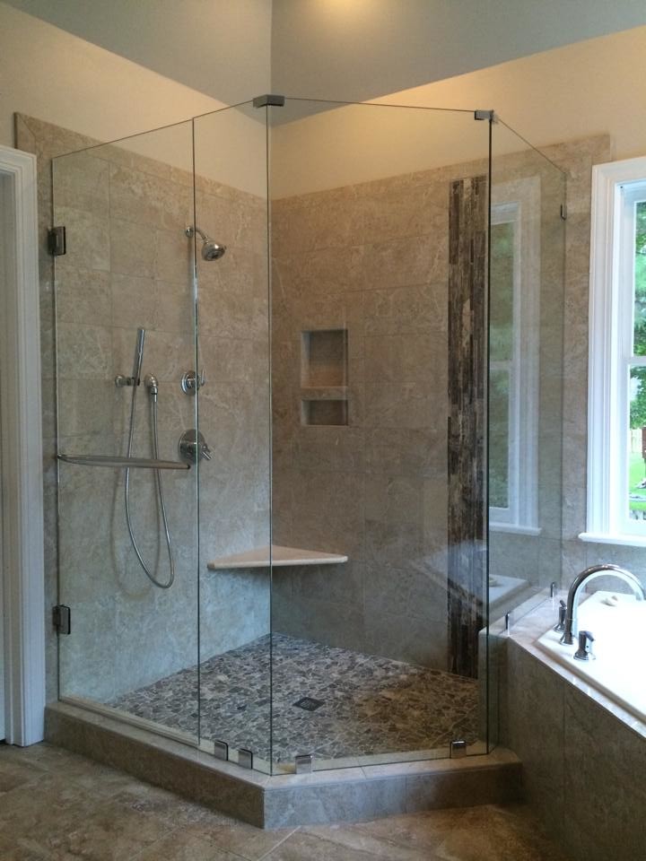 Neo Angle Showers - Modern - Bathroom - Raleigh - by Mia Shower Doors ...
