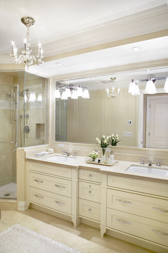 neutral master bath - Traditional - Bathroom - Toronto - by Jackie ...