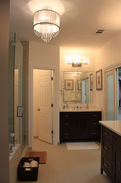 Neutral Master Bath Renovation - Dallas - Transitional - Bathroom ...