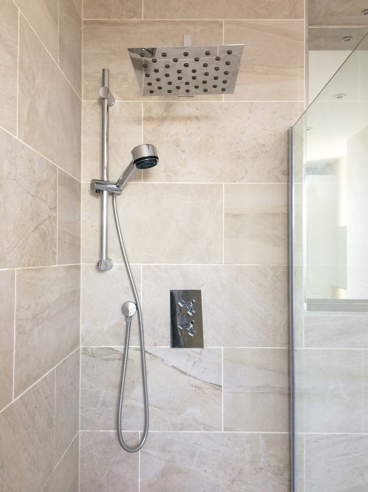 New walk-in shower & Chrome Fittings - Modern - Bathroom - Kent - by ...