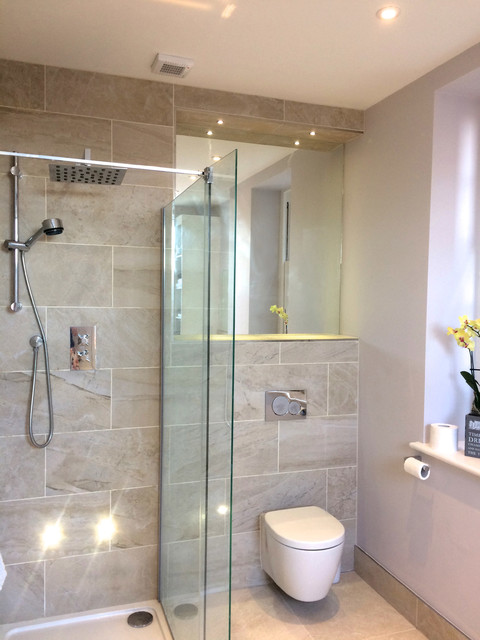 New walk-in shower & Wall Hung WC - Bord de Mer - Salle de Bain - Kent ...