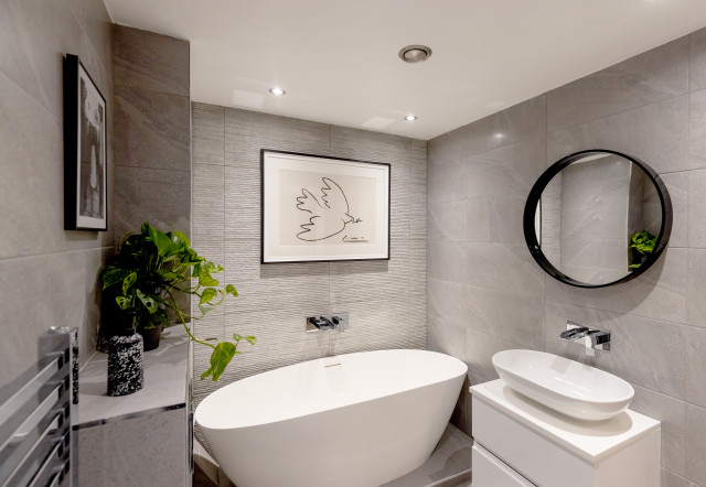 North London Contemporary Penthouse Apartment - Contemporary - Bathroom ...