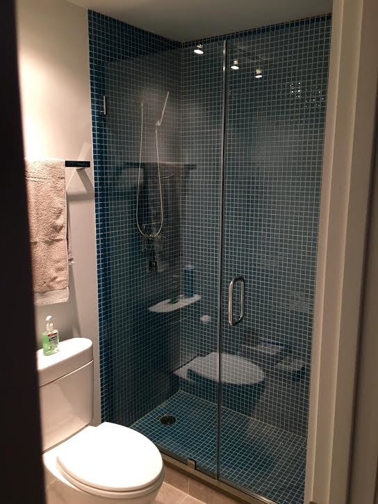 One door with half inch panel installed chrome hardware - Classique ...