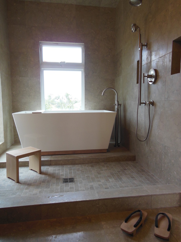 Open Wet Room Bathroom Remodel - Contemporary - Bathroom - San ...