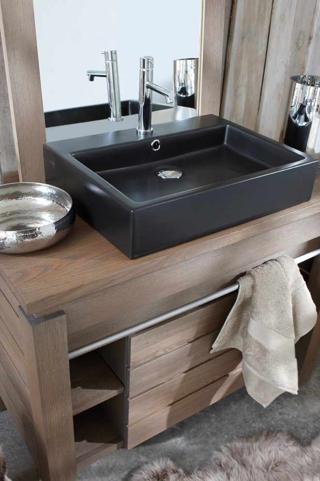 ORIGIN by Line Art Solid Oak Bathroom Vanity - Contemporary - Bathroom ...