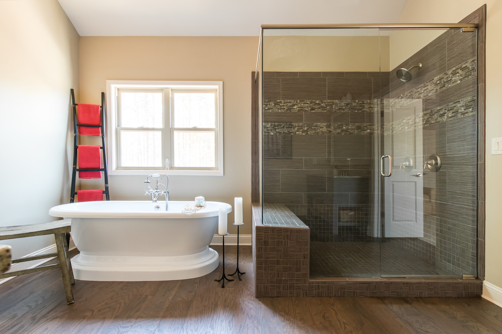 Owner Bath with Large Walk in Shower - Transitional - Bathroom ...