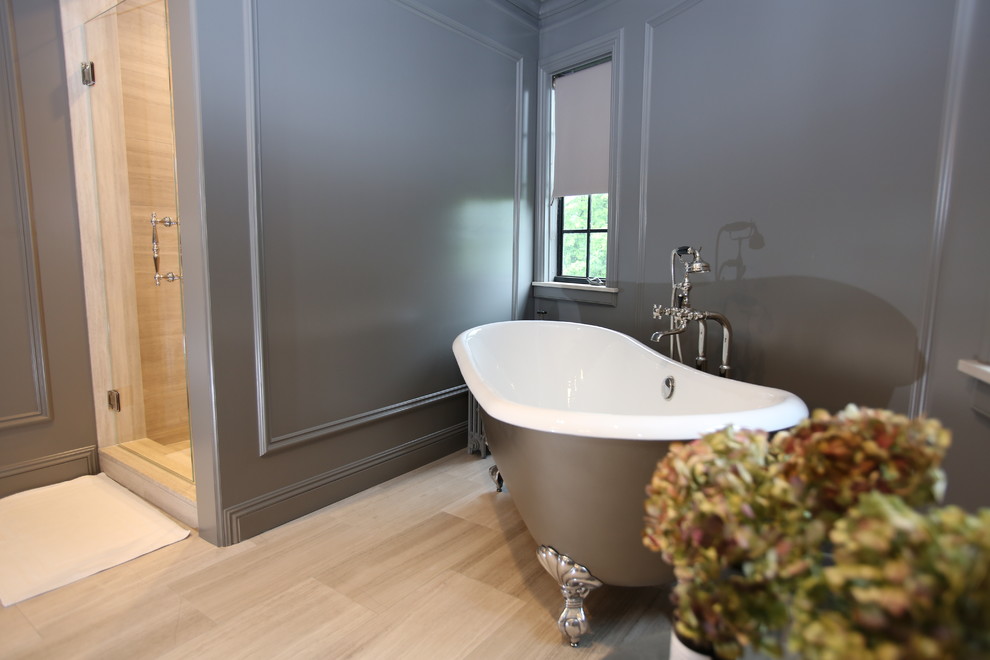 Parisian Style Master Bath (HERS) - Bathroom - New York - by MFM Design ...