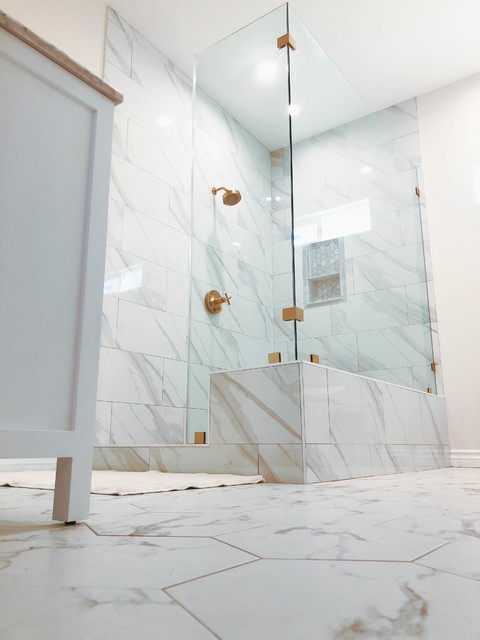 Installation of all Tile; Shower, Floor & Walls; Vanity and Shower ...