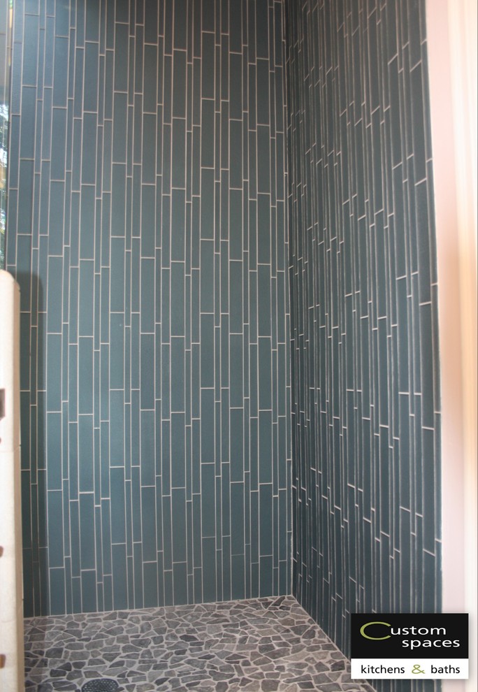 Pebble Shower Pan Tile - Modern - Bathroom - San Francisco - by SJ&J ...