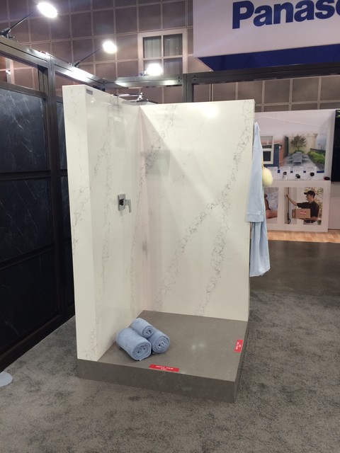 PentalQuartz in Statuario & Uliano - Contemporáneo - Cuarto de baño ...