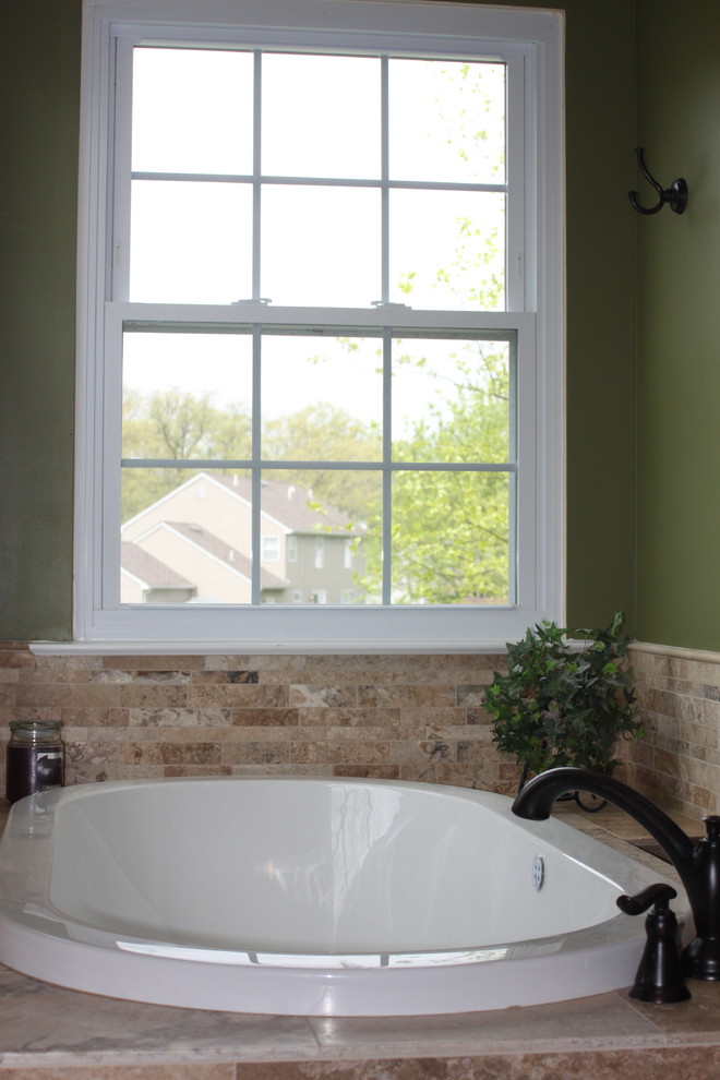 Picasso Travertine Master Bathroom - Traditional - Bathroom ...