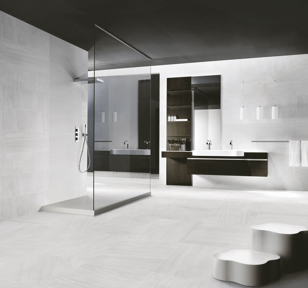 Piemme Purestone Bianco Bathroom - Bathroom - New York - by BuyTile | Houzz