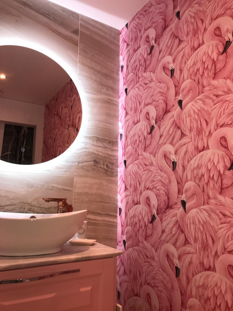 Pink Flamingo Bathroom Project - Bathroom - Other - by Shanley ...